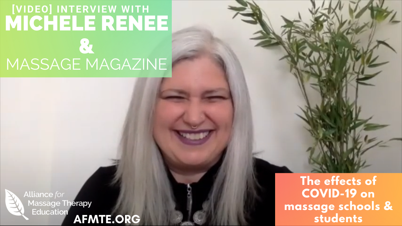 Michele Renee, AFMTE VP, Interviewed by Massage Magazine | Alliance for ...